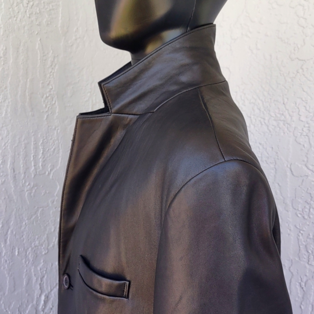 Adler Authentic Men"S Luxury Lambskin Leather Coat/Ja… - Gem